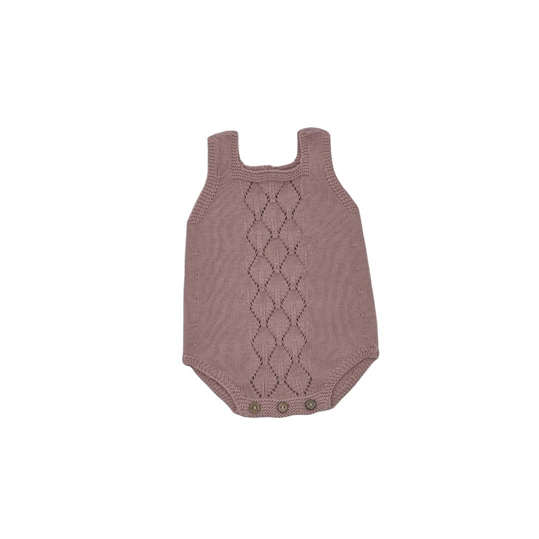 Li + Me Pale Rose Rhodes Knit Bubble – Little Loungers